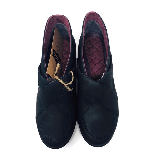 Mozo | Shoes | Mozo Black Wedge Heel Slip Resistant Work Shoe | Poshmark